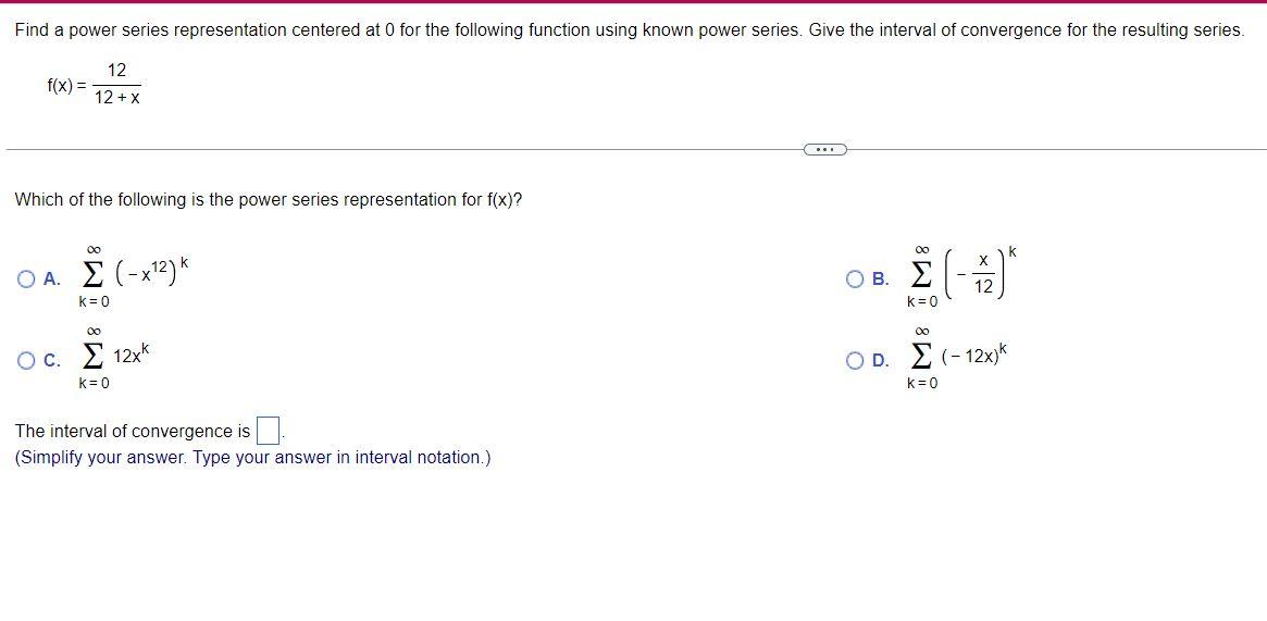 Solved Find a power series representation centered at 0 for | Chegg.com