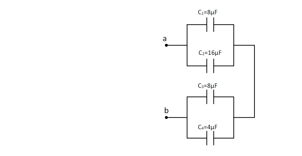 Solved In the capacitor network shown below, \\( | Chegg.com