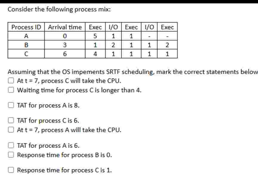 Consider the following process mix:Assuming that the | Chegg.com