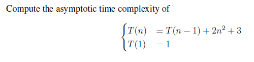 Solved Use the elimination Method to compute the asymptotic | Chegg.com