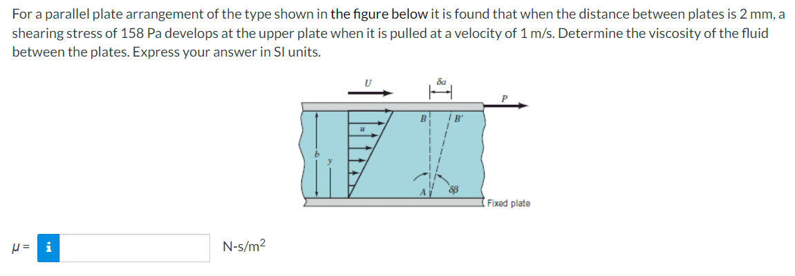 Solved For a parallel plate arrangement of the type shown in | Chegg.com