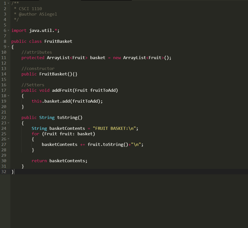 Solved Instructions Today you will be given a Frult class as | Chegg.com