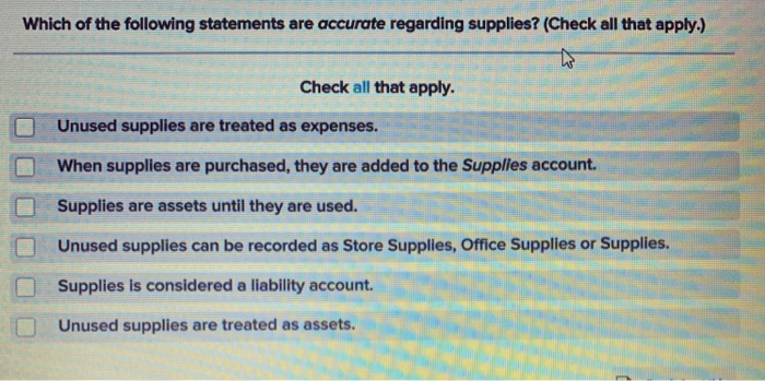 Solved Which of the following statements are accurate | Chegg.com