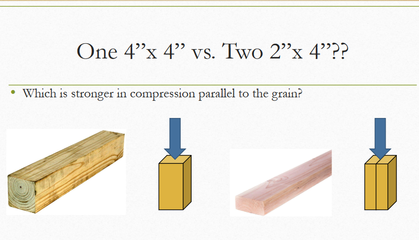 Solved Compression Test- Wood specimens "Wood differs from | Chegg.com
