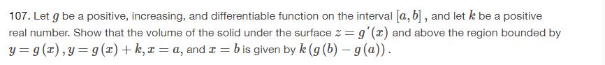 Solved 107. Let g be a positive, increasing, and | Chegg.com