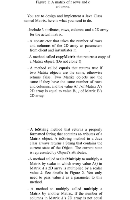 Solved You are to design and implement a Java Class named | Chegg.com