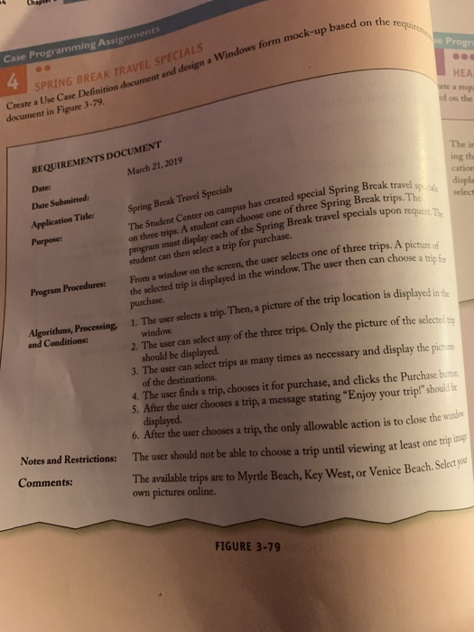 Solved requin e Proge Case Programming Assignments HEA 4 ad | Chegg.com