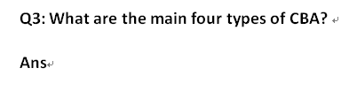 Solved Q3: What are the main four types of CBA? Ans | Chegg.com