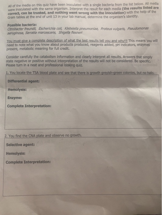 Solved are no 3. You locate the TSI tube and see the | Chegg.com