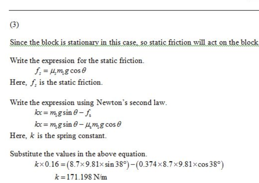 Solved A block with mass m1 = 8.9 kg is on an incline with | Chegg.com