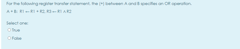 Solved For the following register transfer statement, the | Chegg.com