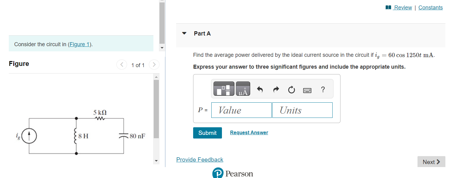 Solved Find the average power delivered by the ideal current | Chegg.com