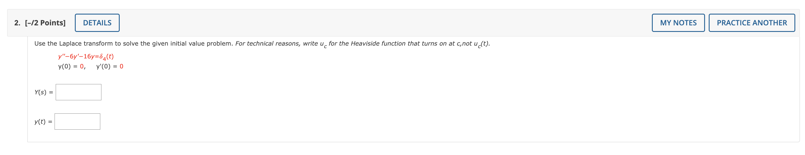 Solved 2. [-12 Points] DETAILS MY NOTES PRACTICE ANOTHER Use | Chegg.com