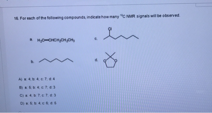 Solved For each of the following compounds, indicate how | Chegg.com