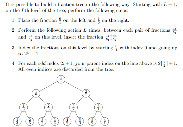 It is possible to build a fraction tree in the | Chegg.com