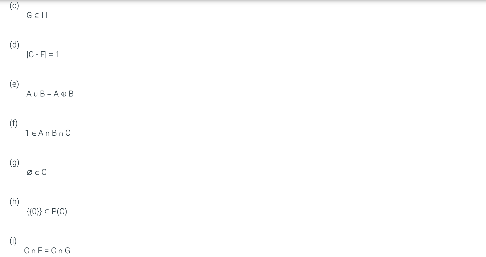 Solved Exercise 3.4.4: Set operations, part 2. i About Sets | Chegg.com