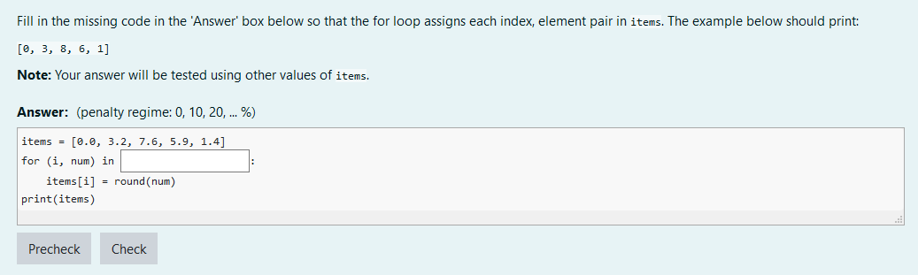 Solved Fill in the missing code in the 'Answer' box below so | Chegg.com