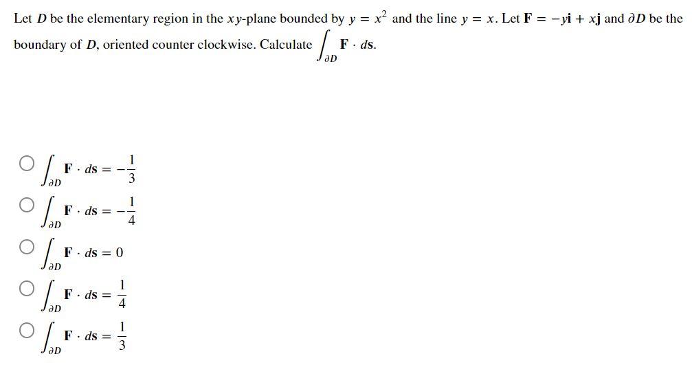 Solved Let D be the elementary region in the xy-plane | Chegg.com