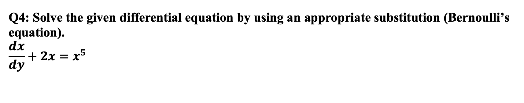 Solved 1- Classify each DE given in Q1, Q2, Q3, and Q4 as a | Chegg.com