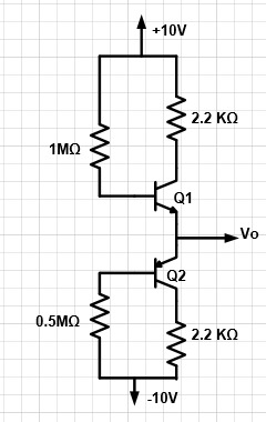 Solved The BJT transistors in the circuit shown have\beta | Chegg.com