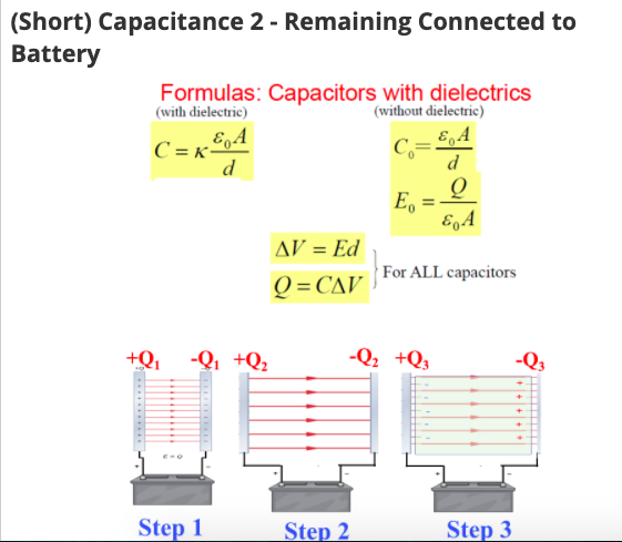Solved (Short) Capacitance 2 - Remaining Connected to | Chegg.com