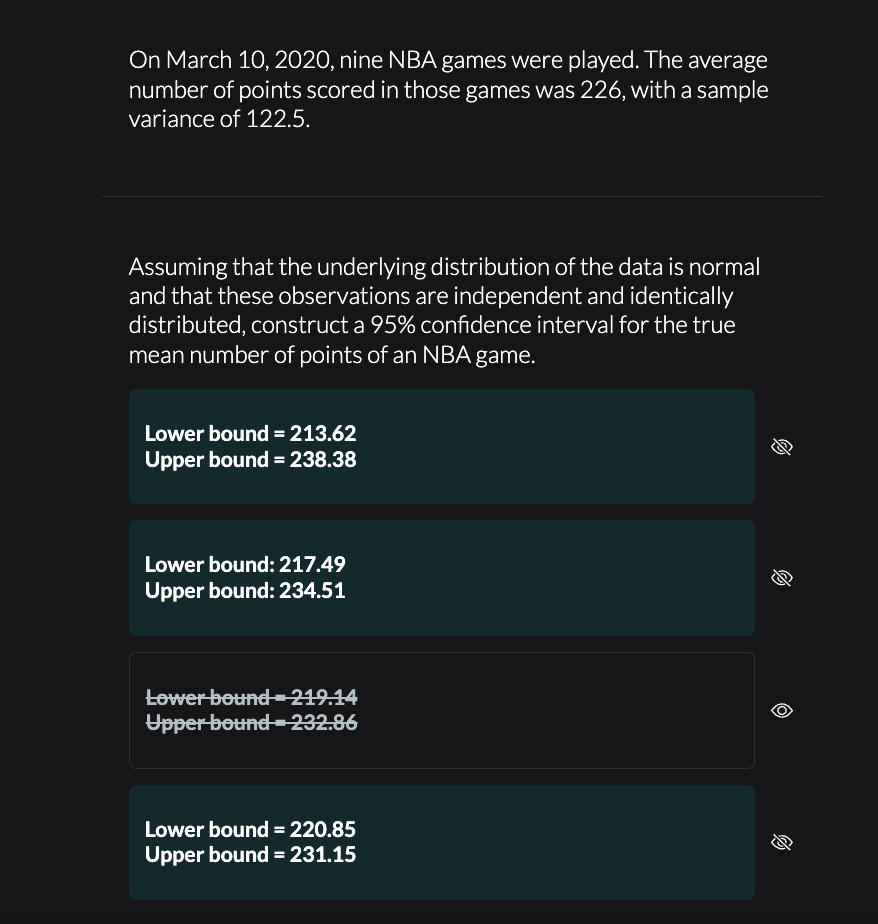 Solved I can't figure this out. standard deviation = 11.067n | Chegg.com