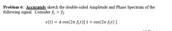 Solved Problem 6: Accurately sketch the double-sided | Chegg.com