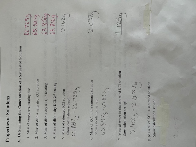 Solved d) how much more KCl can be dissolved in the solution | Chegg.com