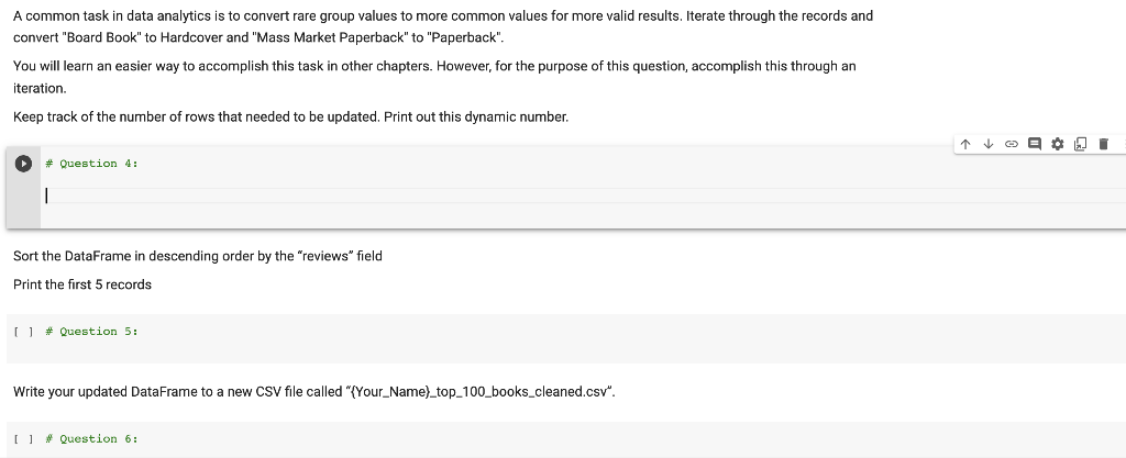 A common task in data analytics is to convert rare | Chegg.com
