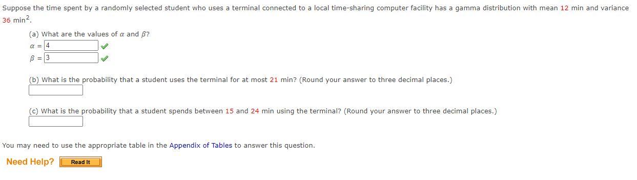 Solved Suppose the time spent by a randomly selected student | Chegg.com