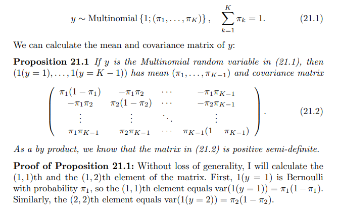 21.1 Hessian matrix in the multinomial logit model | Chegg.com