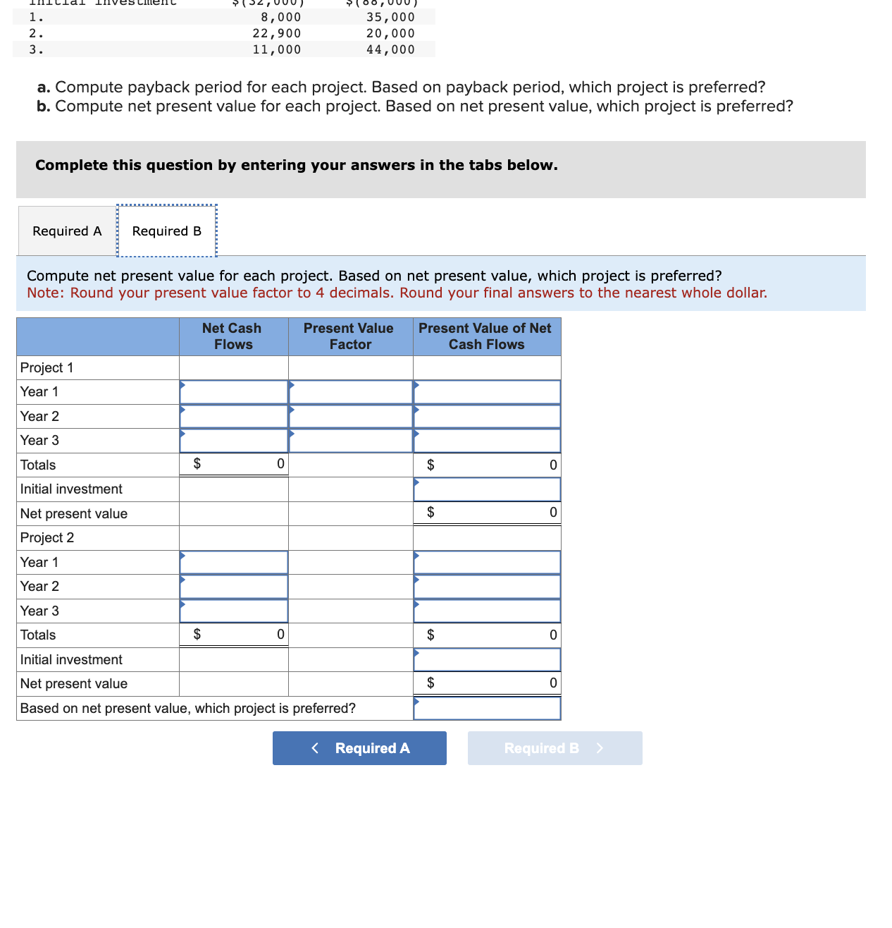 Solved Exercise 11-9 (Algo) Payback period; net present | Chegg.com
