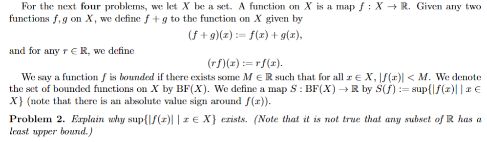 Solved For the next four problems, we let X be a set. A | Chegg.com
