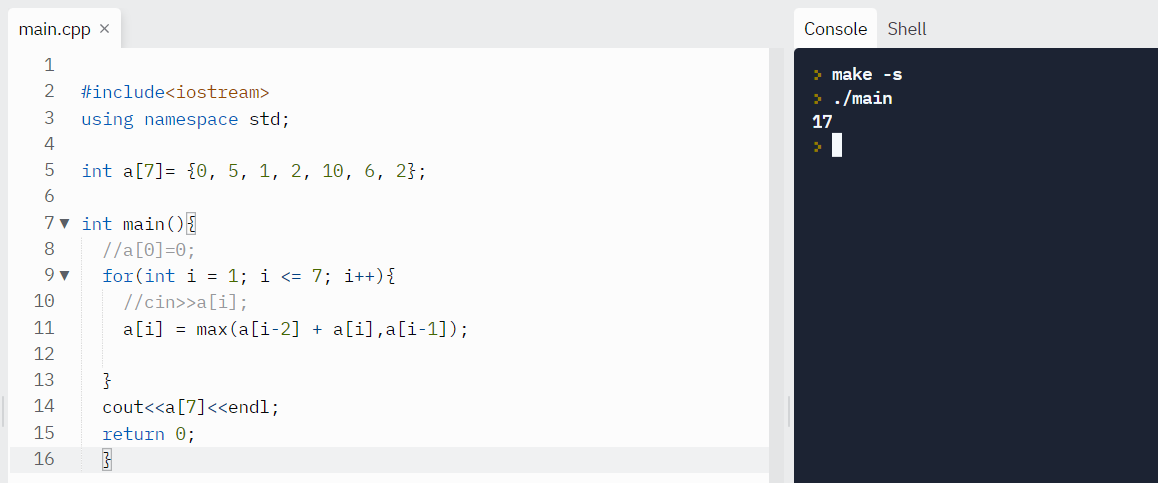 Solved Convert this dynamic "coin-row problem" code | Chegg.com