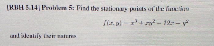 Solved Find the stationary points of the function and | Chegg.com