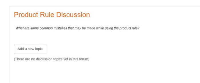 Solved Product Rule Discussion What are some common mistakes | Chegg.com