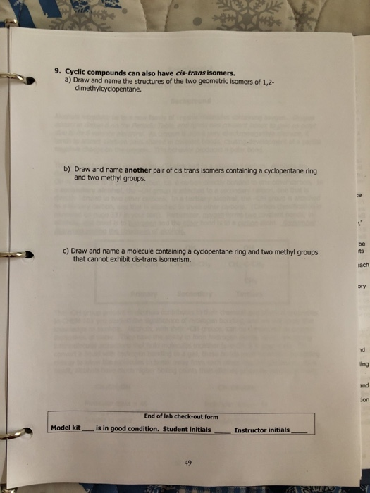 Solved Experiment 3 Lab Report UNSATURATED HYDROCARBONS: | Chegg.com