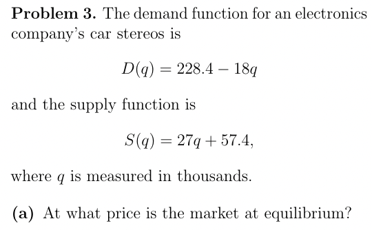 Solved (b) Compute the total surplus at equilibrium.(c) What | Chegg.com