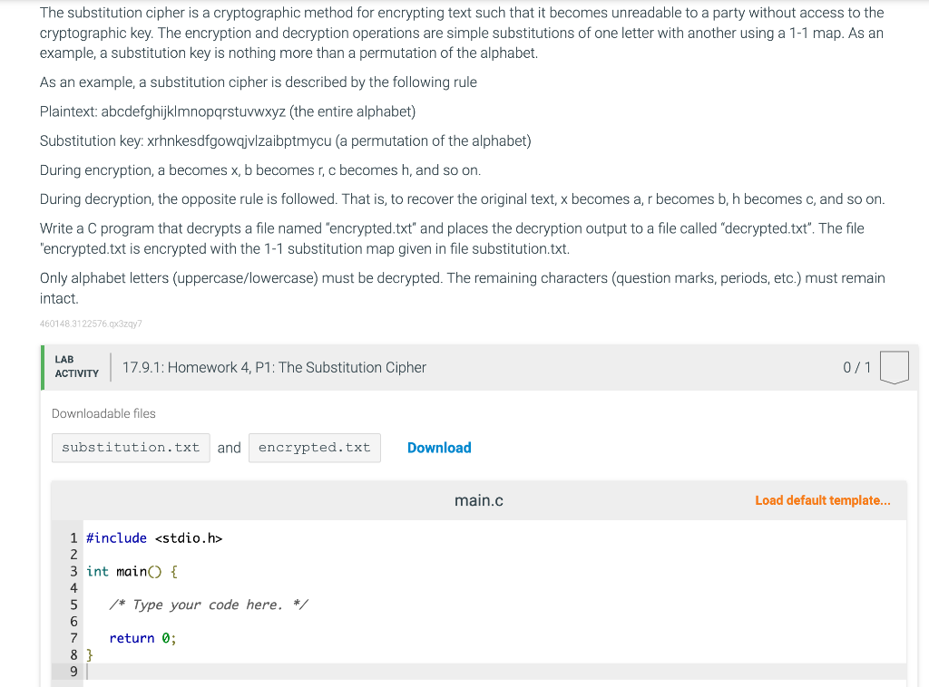 Solved In C please. It needs an extra space after it is | Chegg.com