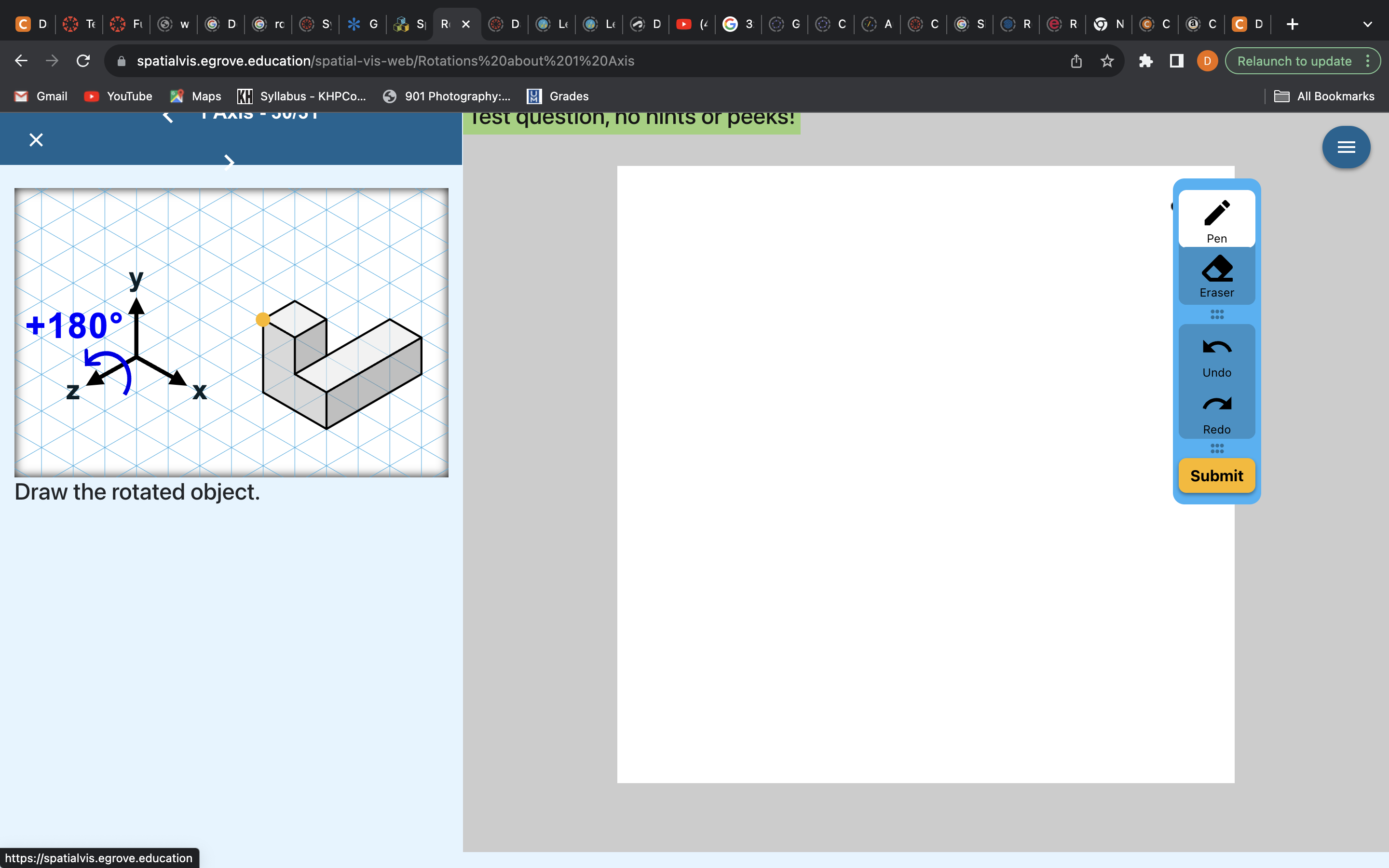 Draw the rotated object. | Chegg.com Draw the rotated object. | Chegg.com