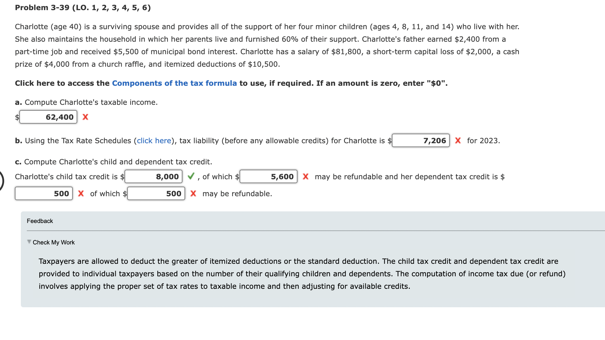 Solved FeedbackCheck My WorkTaxpayers are allowed to deduct | Chegg.com
