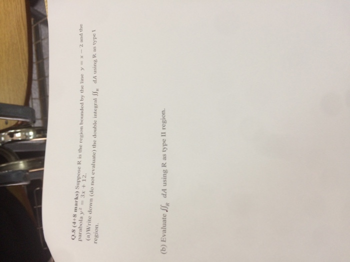 Solved Suppose R Is The Region Bounded By Line Y X 2 And Chegg