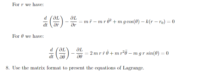 How I can express the following Lagrangian | Chegg.com How I can express the following Lagrangian | Chegg.com
