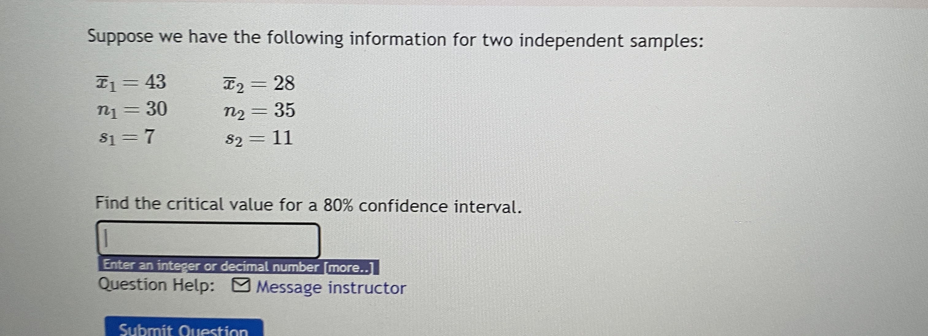 Solved Suppose we have the following information for two | Chegg.com