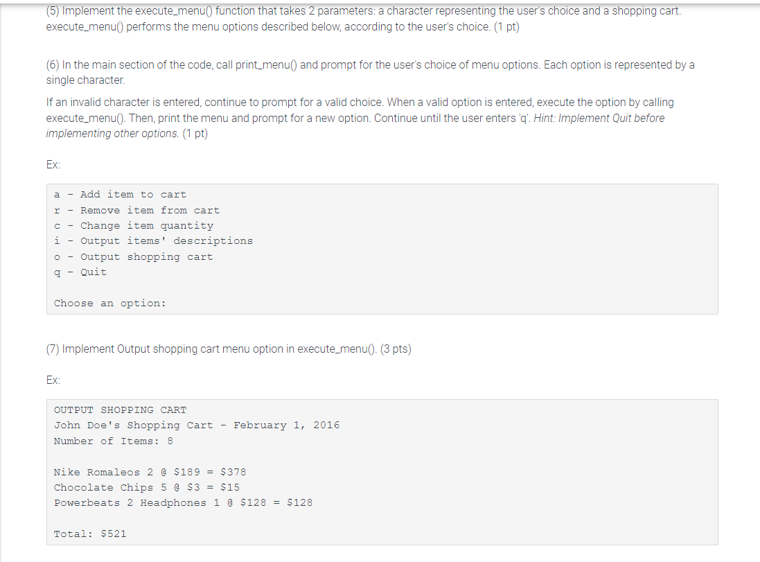 Solved This program extends the earlier "Online shopping | Chegg.com