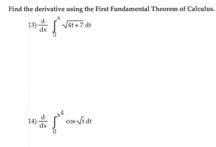 Solved Find the derivative using the First Fundamental | Chegg.com