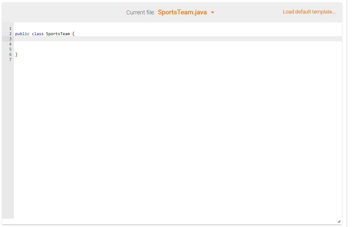 Solved Part 1 - Creating the Sports Team Class (1) Create | Chegg.com