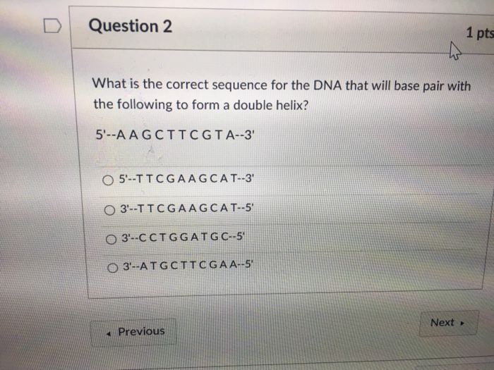 Solved D Quetion 2 1 pts What is the correct sequence for | Chegg.com