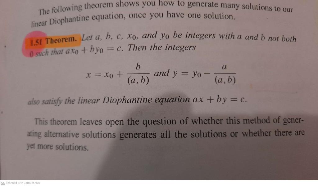 Solved The following theorem shows you how to generate many | Chegg.com