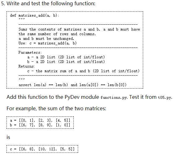 Solved 5. Write and test the following function: def | Chegg.com